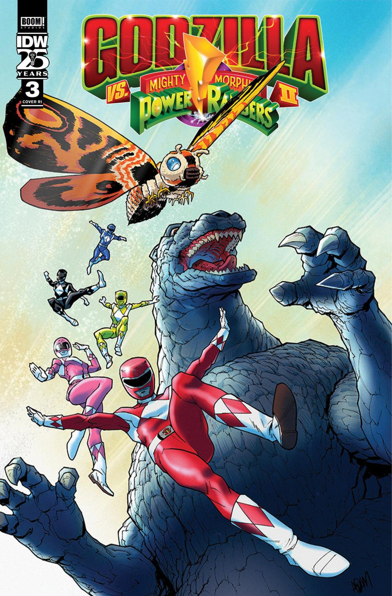 GODZILLA VS THE MIGHTY MORPHIN POWER RANGERS II #3 VAR RI 10 GORHAM CV ...
