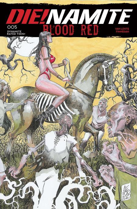 DIENAMITE BLOOD RED #5 CVR B ALESSIO FORTUNATO VAR – Comics Place